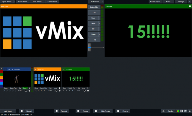 vMix 15 screenshot - vMix Blog